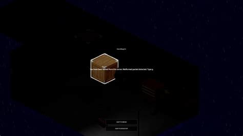 Malformed Packet Type 9 R Projectzomboid