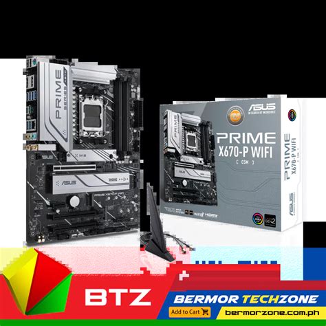 Asus Prime X670 P Wifi Csm Am5 Amd Motherboard Bermor Techzone