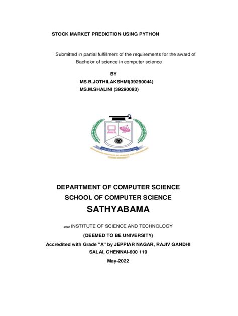 Fillable Online Stock Price Prediction Using Python And Machine Learning Fax Email Print Pdffiller