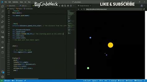 solar system simulation in p5 js realistic orbits and moons youtube