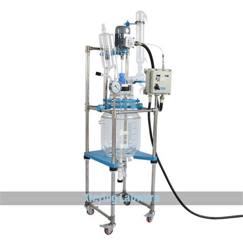 China Custom Double Layer Glass Reactor Suppliers Manufacturers