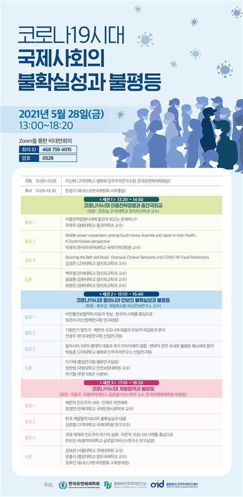 글로벌거버넌스연구소 한국유엔체제학회 코로나 19시대 국제사회의 불확실성과 불평등 세미나 참가 숙명여자대학교 글로벌거버넌스연구소