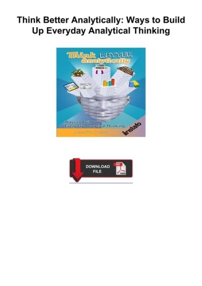 ️pdf⚡️ Think Better Analytically Ways To Build Up Everyday Analytical