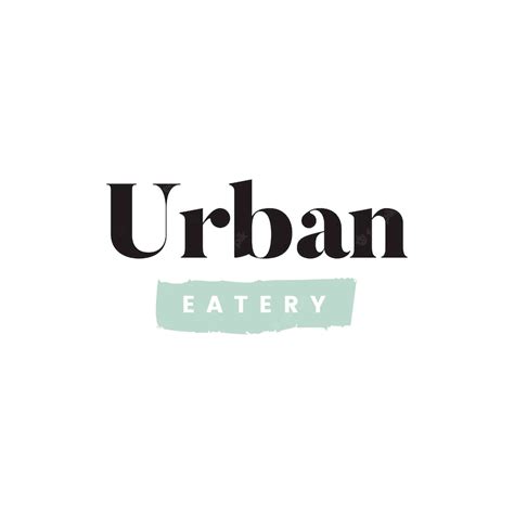 Simple Urban Eatery Logo Vector Free Vector