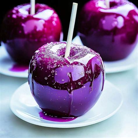 Purple Candy Apple Etsy