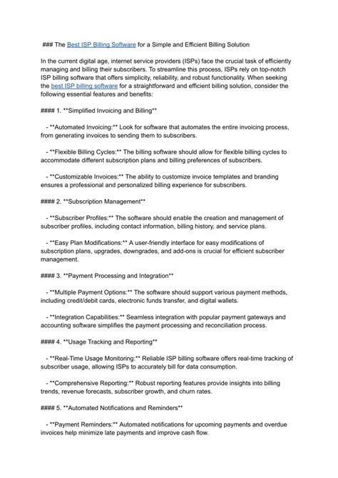 Ppt The Best Isp Billing Software For A Simple And Efficient Billing Solution Powerpoint