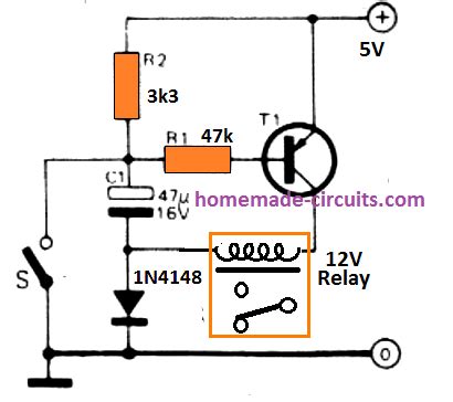 Transistor Relay Driver Circuit With Formula And Calculations Homemade Circuit Projects