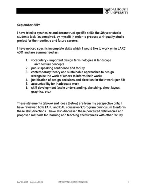 La Competencies Sheet Pdf Design Thought