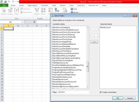 daxperience import data into dynamics ax 2012 using microsoft excel add in
