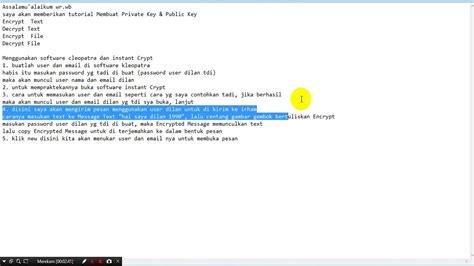 Tutorial Membuat Private Key And Public Key Encrypt Text Decrypt Text