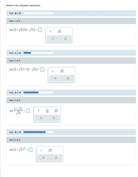 Solved Perform The Indicated Operations Part 04Part 1 Of Chegg