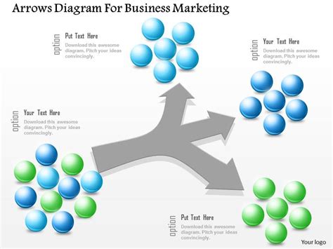 Arrows Diagram For Business Marketing Powerpoint Template Presentation Graphics