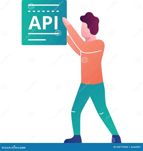 Api Modeling Icon Vector Man Programming App Stock Illustration Illustration Of Programming