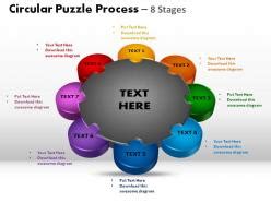 Circular Puzzle Process Stages Powerpoint Slides PowerPoint Slide Presentation Sample
