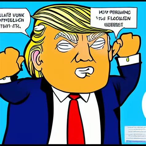Rule 34 Inflation Donal Trump Illustration Stable Diffusion