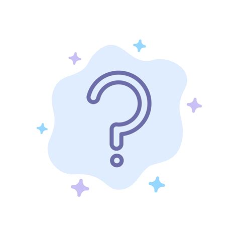 Help Question Question Mark Mark Blue Icon On Abstract Cloud Background