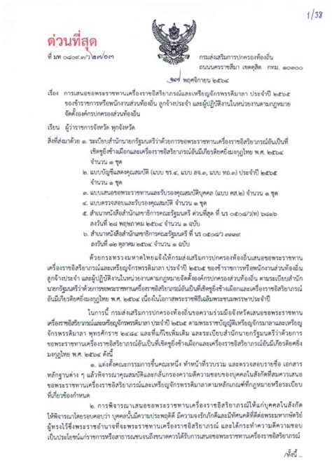 📌เครื่องราชอิสริยาภรณ์ ปี 2565 นักทรัพยากรบุคคล Facebook