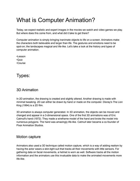 Computer Animation Definition And Examples At Florence Adams Blog