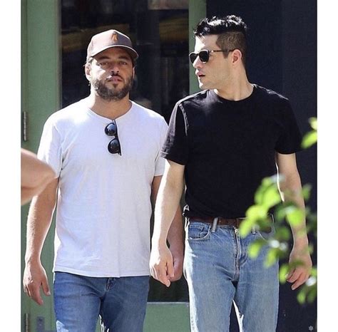 Rami Malek W His Twin Brother Sami Malek On July 20th 2019 Kourtney