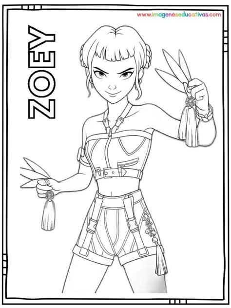 Dibujos Para Colorear De Las Guerreras K Pop Imagenes Educativas