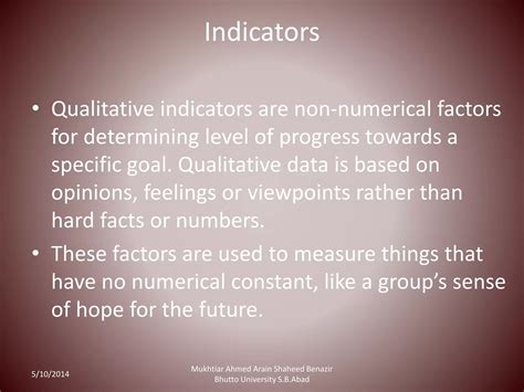 Indicators In Qualitative Research Method Ppt