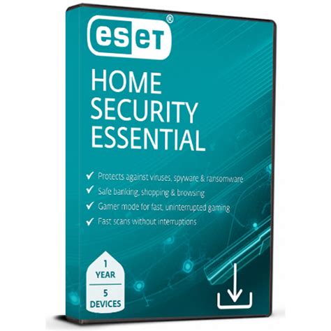Buy Eset Home Security Essential 1 Year 5 Devices Cd Key Global