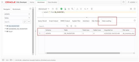loading data from local files with sql developer in autonomous database