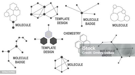 분자 Dna 거대 분자 육각 형 분자의 로고 화학 배너 분자 구조의 배너 벡터 그림입니다 벡터 Dna에 대한 스톡 벡터 아트 및
