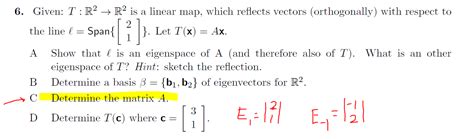 Determine Standard Matrix Of A Linear Map Transformation Mathematics