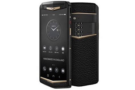 Vertu Aster P Gold Black Calf