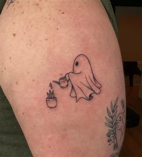 52 Adorable Ghost Tattoo Ideas Youll Absolutely Love Tattoo Imprints
