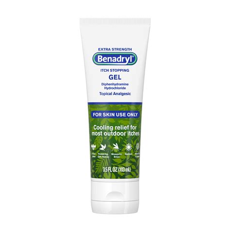 Benadryl Extra Strength Anti Itch Topical Analgesic Gel 35 Fl Oz