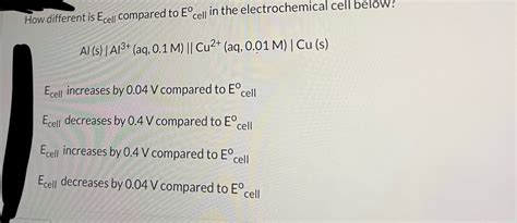 Answered How Different Is Ecell Compared To Eu Bartleby