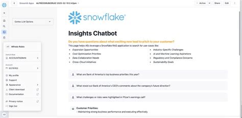 🚀 I Just Built My First Ai Chatbot In Snowflake Using Cortex Ai And Streamlit—in Less Than An