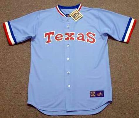 Texas Rangers 1980s Majestic Cooperstown Throwback Baseball Jersey