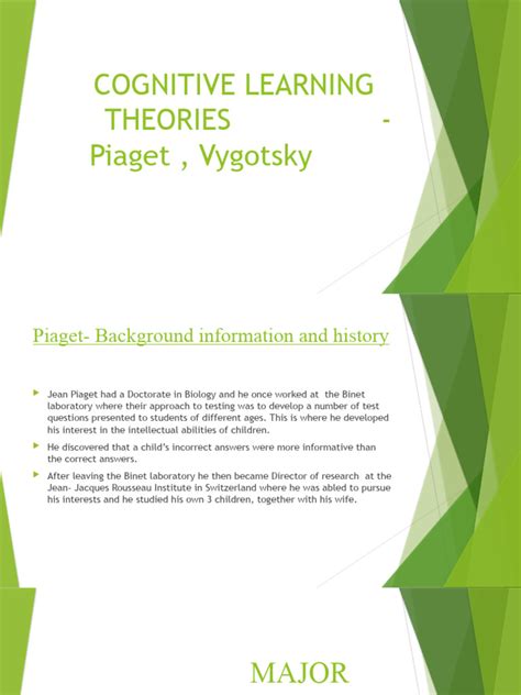 Cognitive Learning Theories Pdf Schema Psychology Learning