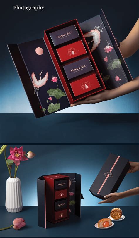 Mooncake T Box Packaging 2023 Madame Sen Behance