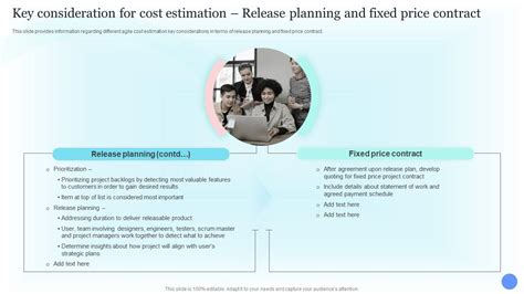 Key Consideration For Cost Estimation Release Costs Estimation For Agile Project Ppt Powerpoint