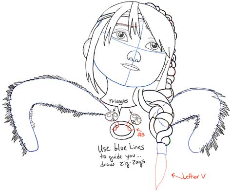 How To Draw Astrid From How To Train Your Dragon 2 In Simple Step By Step Tutorial How To Draw