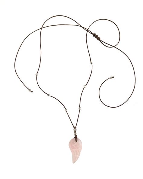 ვარდისფერი კვარცის ყელსაბამი Angella Kelis მაღაზია