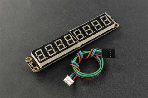 Gravity 8 Digital Led Segment Display Module Green Dfrobot Dfr0646 G Core Electronics