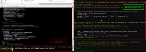Azure Cli Command Az Vm Encryption Show Returns Substatus Null Stack Overflow
