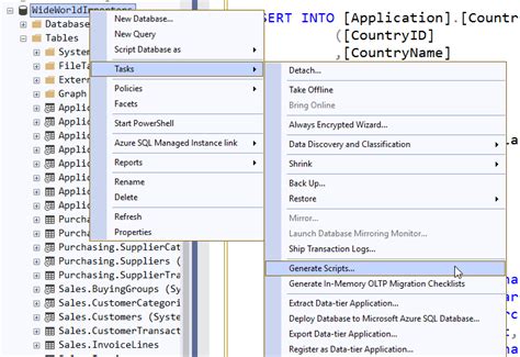 Ssms Tips And Tricks 1 8 Generate Insert Scripts That Script Data The Bit Bucket