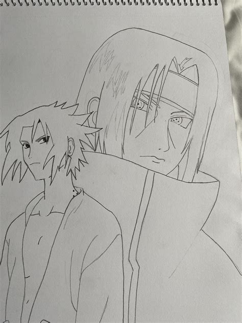 How To Draw Itachi And Sasuke