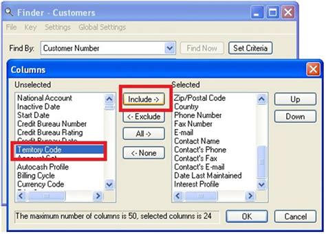 Adding Search Fields In Finder Of Sage 300 Erp