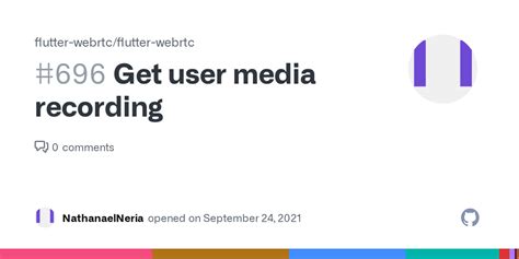 Get User Media Recording Issue Flutter Webrtc Flutter Webrtc GitHub