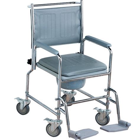 linton mobile commode chrome
