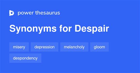 Despair Synonyms 2 212 Similar Words And Phrases