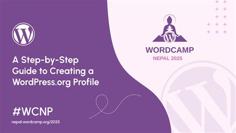 A Step By Step Guide To Creating A Profile Wordcamp Nepal 2025
