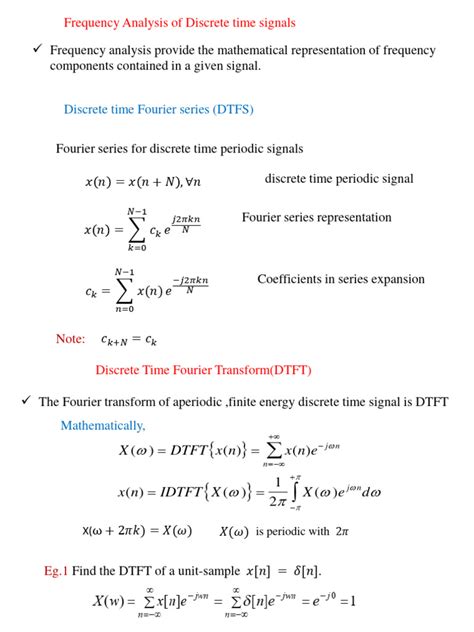 Dsp Slide Iii Pdf Fourier Analysis Telecommunications Engineering
